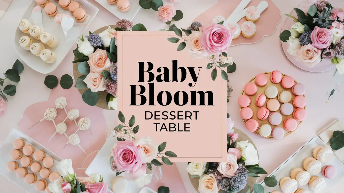 Baby Bloom Dessert Table: 15 Sweet Ideas for a Floral-Themed Baby Shower